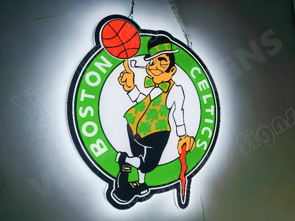 Boston Celtics 3D LED Neon Sign Light Lamp – neonsign.us