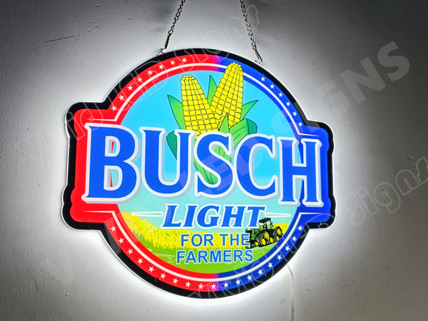 Busch Light For the Farmers 2D LED Neon Sign Light Lamp – neonsign.us