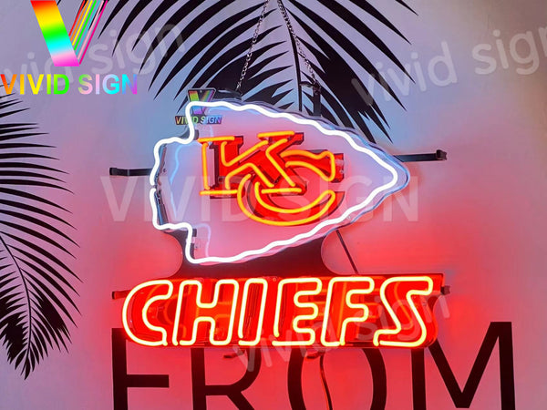 Kansas City Chiefs Neon Light Sign Lamp With HD Vivid Printing ...