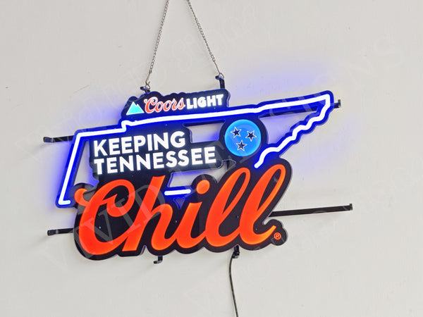 Beer Mountain Keeping Tennessee Chill LED Neon Sign Light Lamp ...