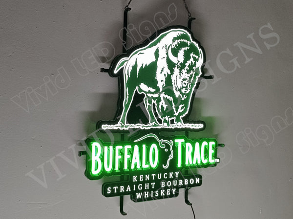 Buffalo Trace Logo LED Neon Sign Light Lamp With Dimmer – neonsign.us
