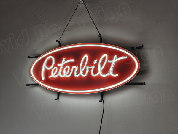 Peterbilt Truck Repair Service LED Neon Sign Light Lamp With Dimmer ...