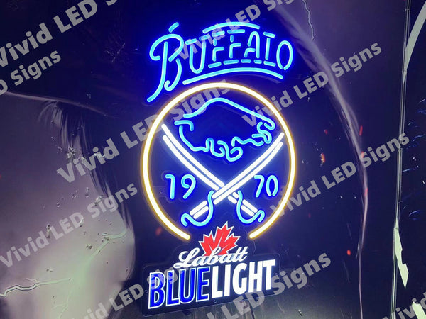 Buffalo Sabres Blue Light LED Neon Sign Light Lamp – neonsign.us