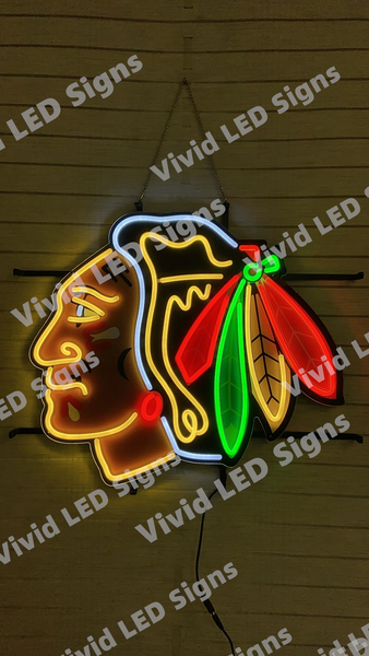 Chicago Blackhawks LED Neon Sign Light Lamp – neonsign.us