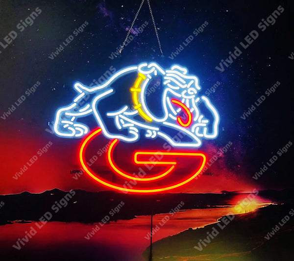 Georgia Bulldogs LED Neon Sign Light Lamp WIth Dimmer – neonsign.us