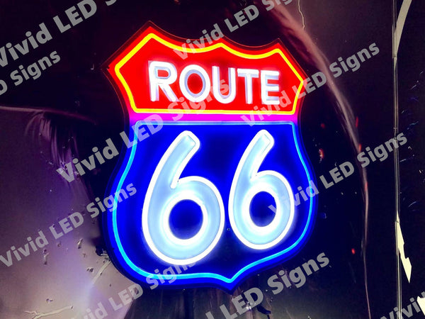 Historic Route 66 Mother Road LED Neon Sign Light Lamp – neonsign.us