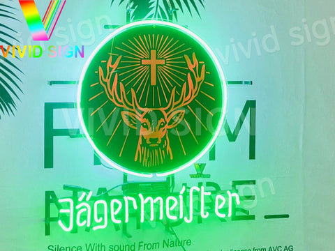 Jägermeister Jagermeister Beer Neon Light Sign Lamp With HD Vivid Prin ...