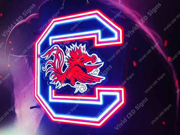 South Carolina Gamecocks LED Neon Sign Light Lamp WIth Dimmer – neonsign.us