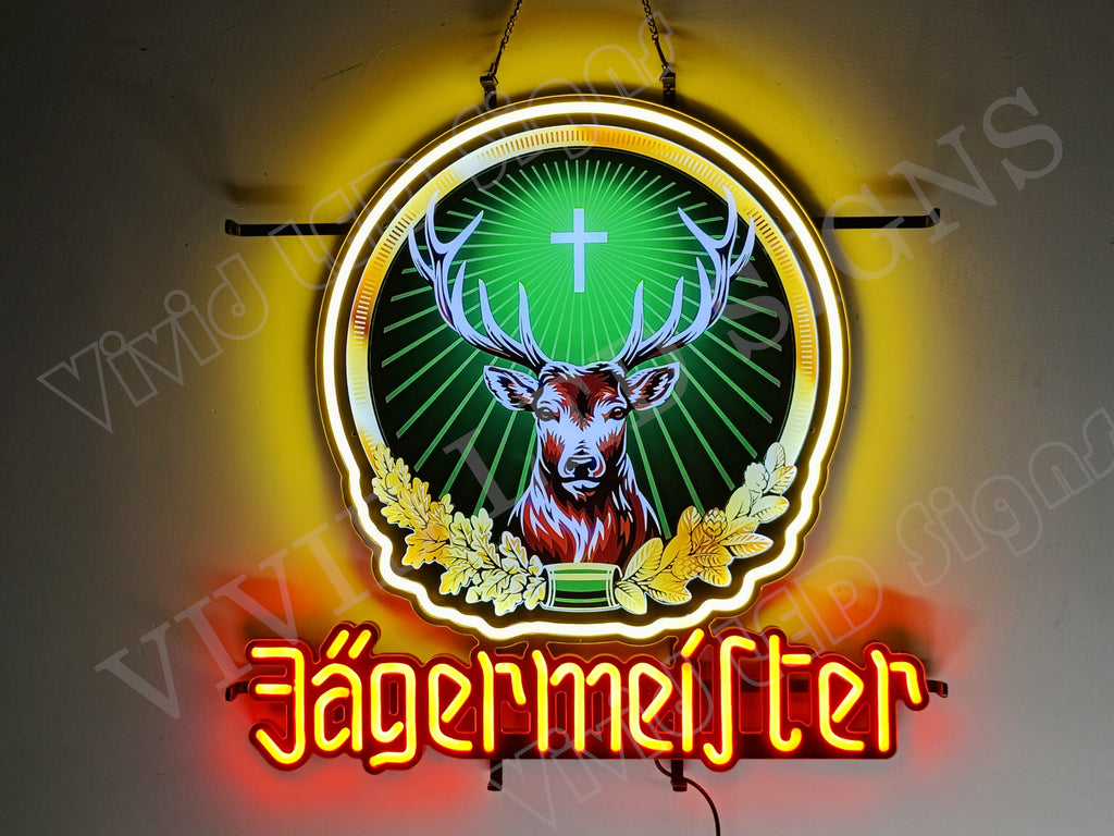 Jagermeister Liqueur Beer LED Neon Sign Light Lamp – neonsign.us