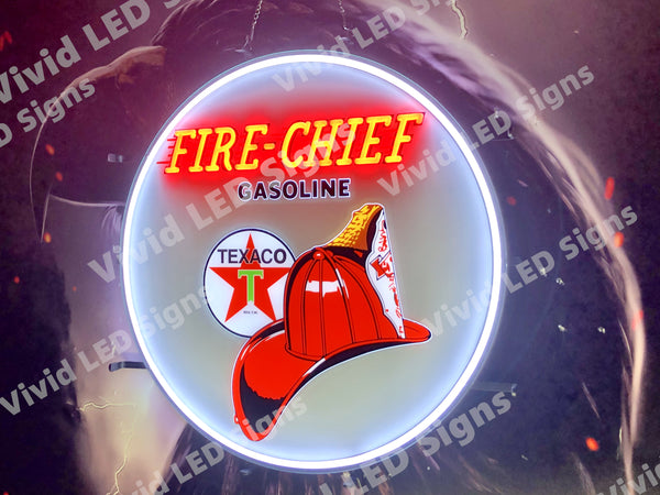 Texaco Fire Chief Gasoline LED Neon Sign Light Lamp – neonsign.us