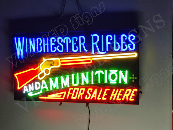 Winchester Rifles And Ammunition LED Neon Sign Light Lamp – neonsign.us