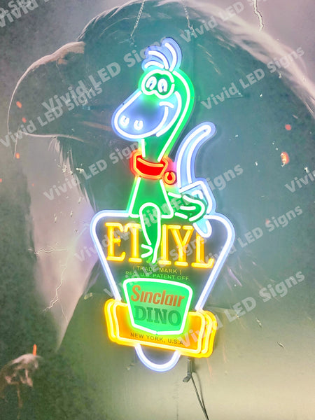 Sinclair Dino Ethyl Gasoline LED Neon Sign Light Lamp – neonsign.us