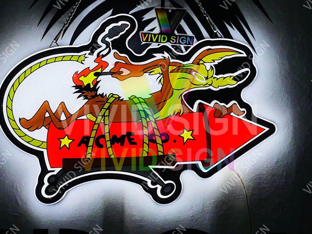 ACME Wile E. Coyote 3D LED Neon Sign Light Lamp – neonsign.us