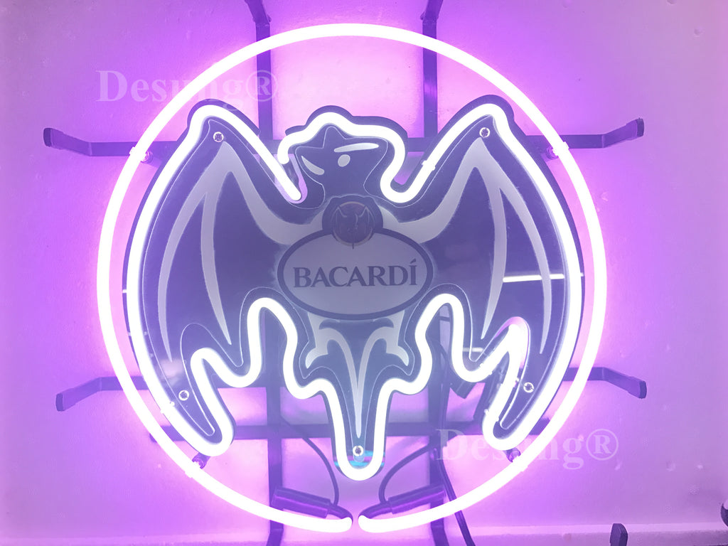 Bacardi Bat Rum Neon Light Sign Lamp With HD Vivid Printing – neonsign.us