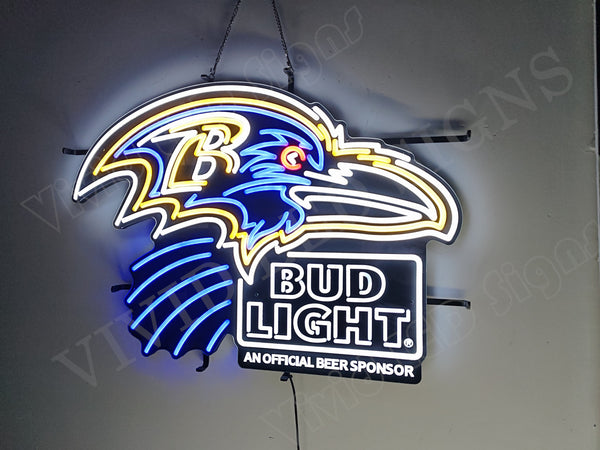 Baltimore Ravens Bud Light LED Neon Sign Light Lamp – neonsign.us
