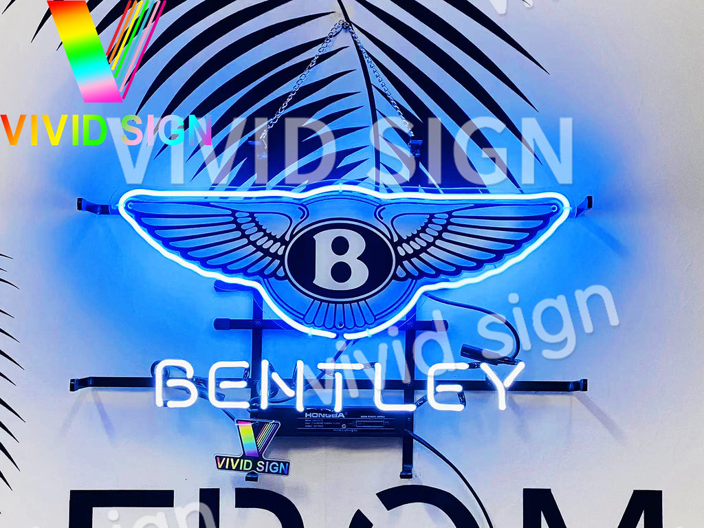Bentley Auto Dealer Garage Neon Light Sign Lamp With HD Vivid Printing ...