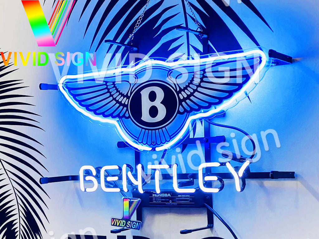 Bentley Auto Dealer Garage Neon Light Sign Lamp With HD Vivid Printing ...