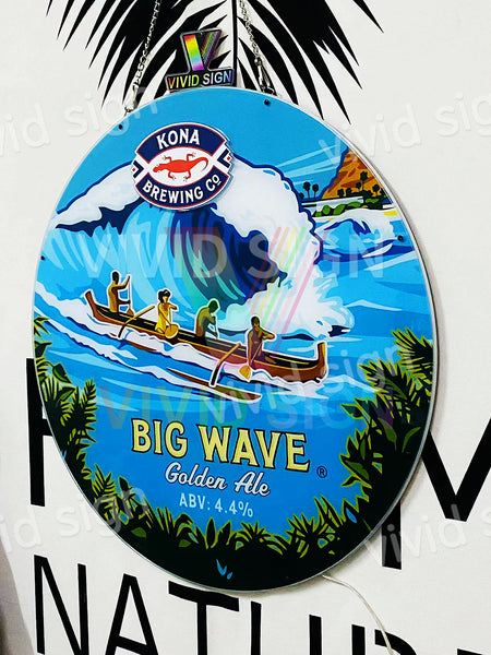 Kona Brewing Big Wave Golden Ale Beer 3D LED Neon Sign Light Lamp ...