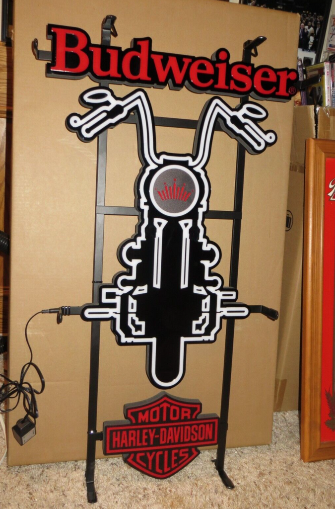 Budweiser Beer Harley Davidson Faux LED Neon Sign Light Lamp – neonsign.us