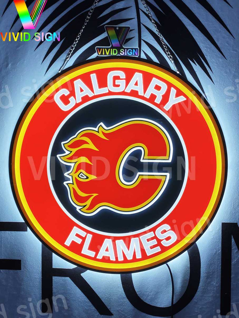 Calgary Flames 3D LED Neon Sign Light Lamp – neonsign.us