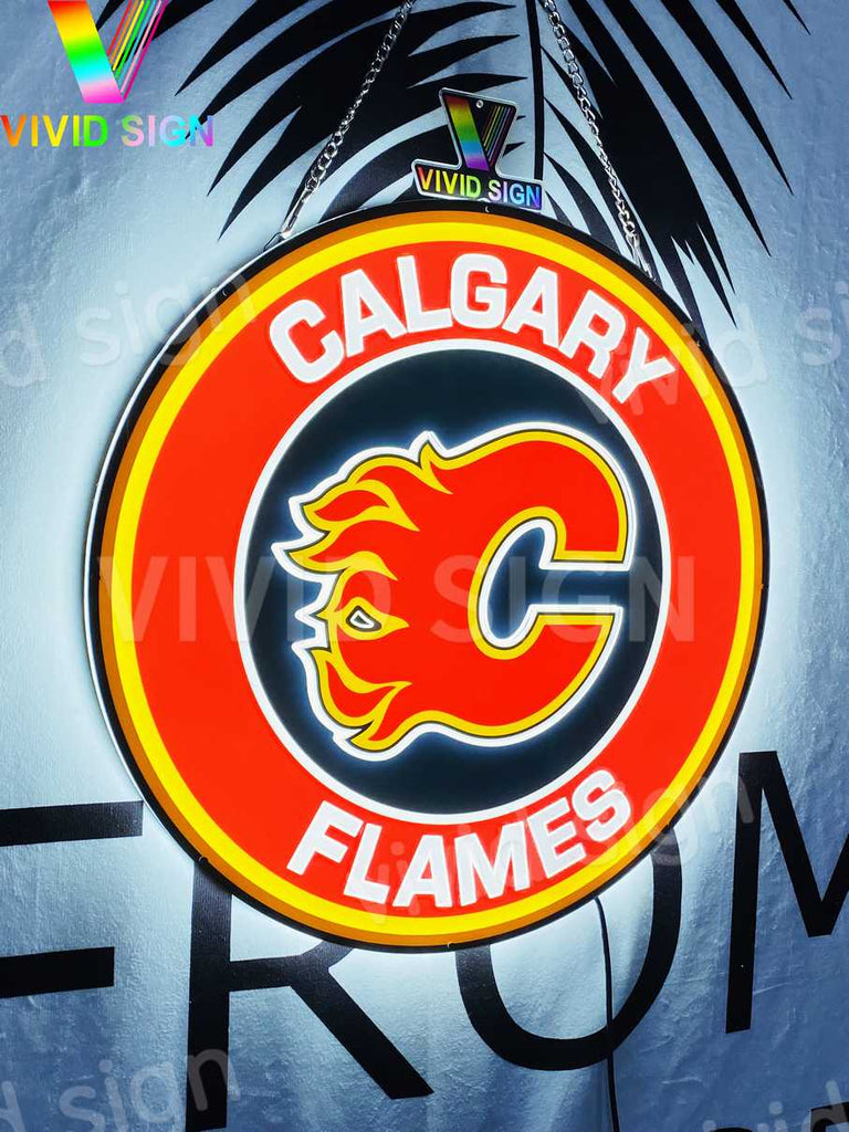 Calgary Flames 3D LED Neon Sign Light Lamp – neonsign.us