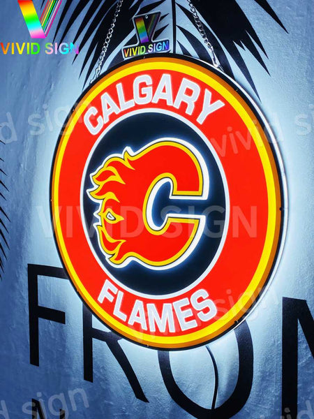 Calgary Flames 3D LED Neon Sign Light Lamp – neonsign.us