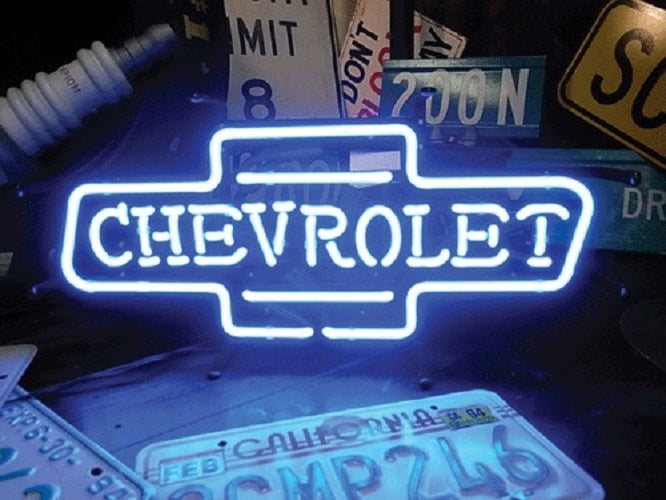 Chevrolet Corvette Camaro Chevy Sports Car Garage Neon Sign Light Lamp ...