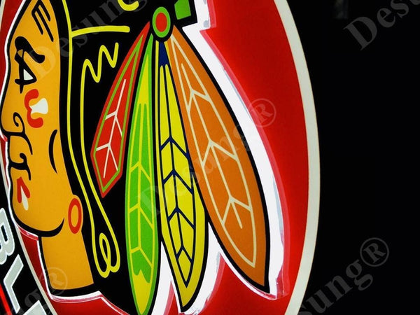 Chicago Blackhawks 3D LED Neon Sign Light Lamp – neonsign.us