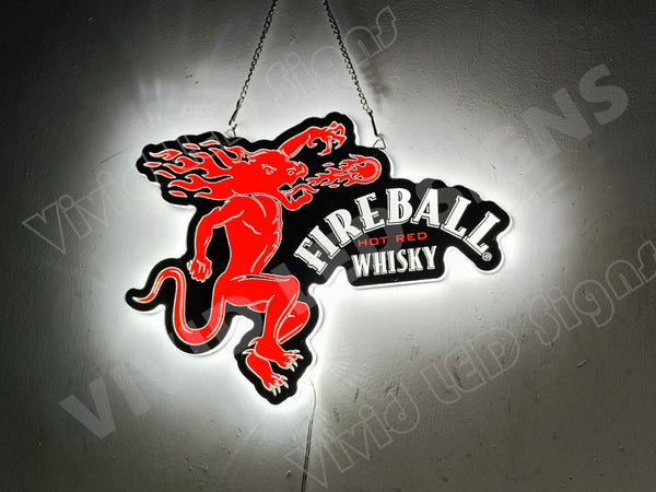 Fireball Whisky 2D LED Neon Sign Light Lamp – neonsign.us