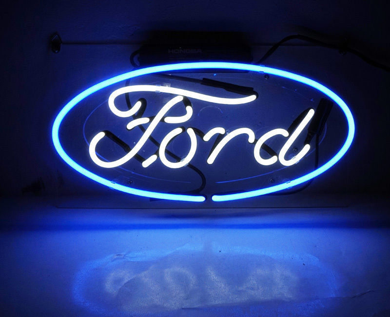 Ford Oval Mustang Garage Acrylic Neon Sign Light Lamp – neonsign.us