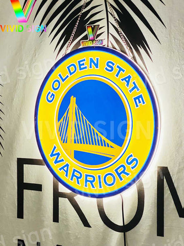 Golden State Warriors 3D LED Neon Sign Light Lamp – neonsign.us