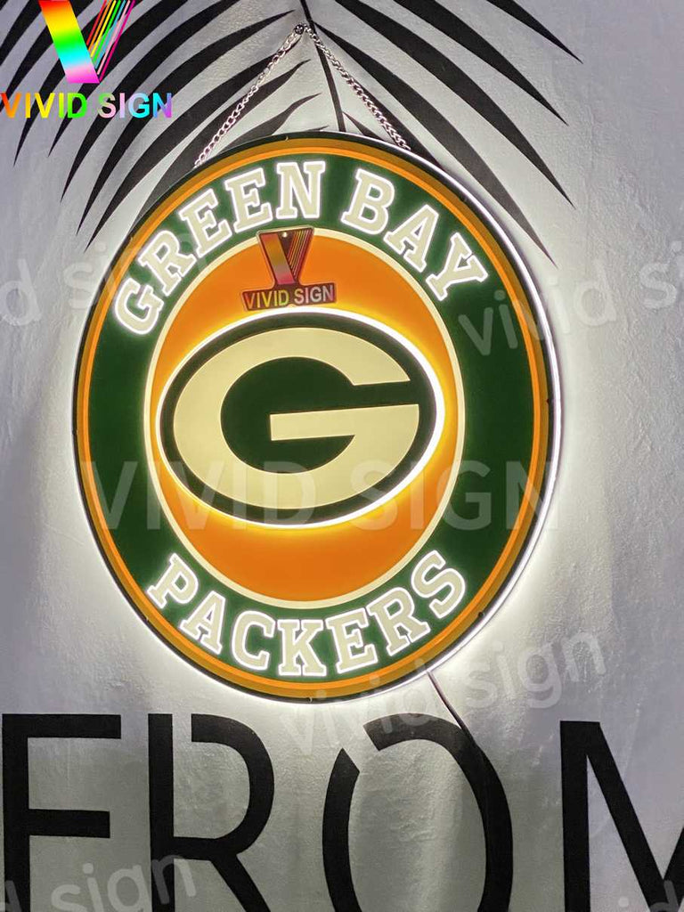 Green Bay Packers 3D LED Neon Sign Light Lamp – neonsign.us