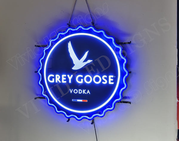 Grey Goose Vodka Logo LED Neon Sign Light Lamp – neonsign.us