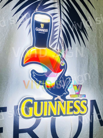 Guinness Beer Toucan 3D LED Neon Sign Light Lamp – neonsign.us