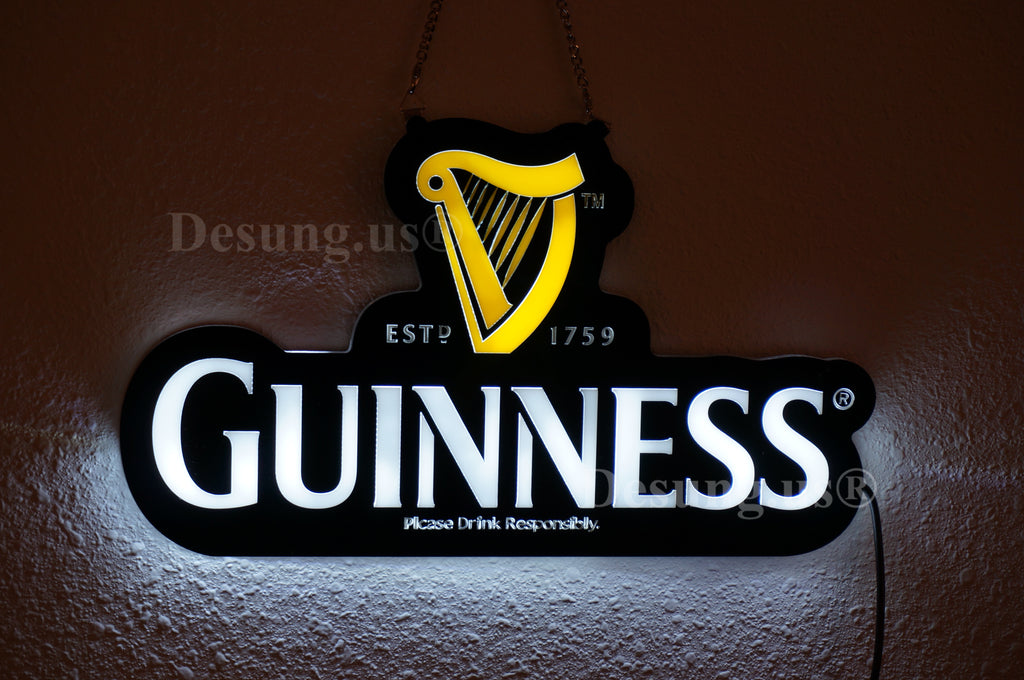 Guinness Harp Beer 2D LED Neon Sign Light Lamp – neonsign.us
