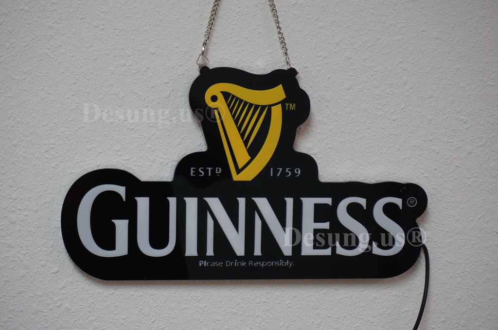 Guinness Harp Beer 2D LED Neon Sign Light Lamp – neonsign.us