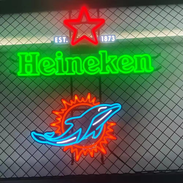 Heineken Miami Dolphins LED Neon Sign Light Lamp – neonsign.us