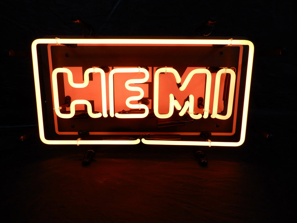 Mopar Hemi Powered Engine Garage Neon Sign Light Lamp – neonsign.us