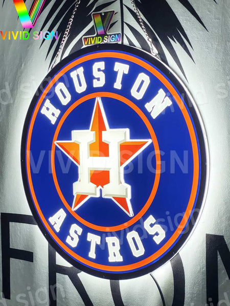 Houston Astros World Series Champions 3D LED Neon Sign Light Lamp ...