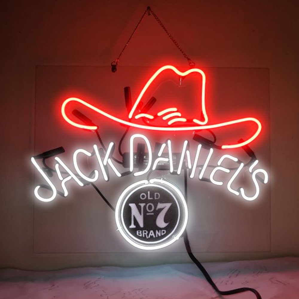 Jack Daniels No.7 Old Hat Acrylic Neon Sign Light Lamp – neonsign.us