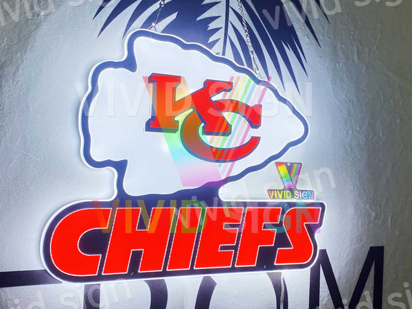 Kansas City Chiefs Champions 3D LED Neon Sign Light Lamp – neonsign.us