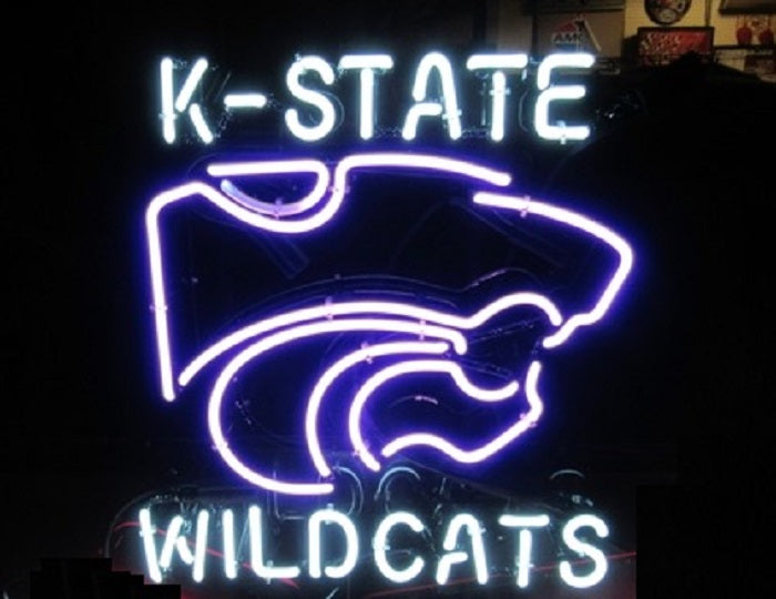 Kansas State Wildcats Mascot University Logo Neon Light Lamp Sign ...