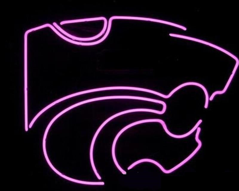 Kansas State Wildcats Mascot Logo Neon Light Lamp Sign – neonsign.us