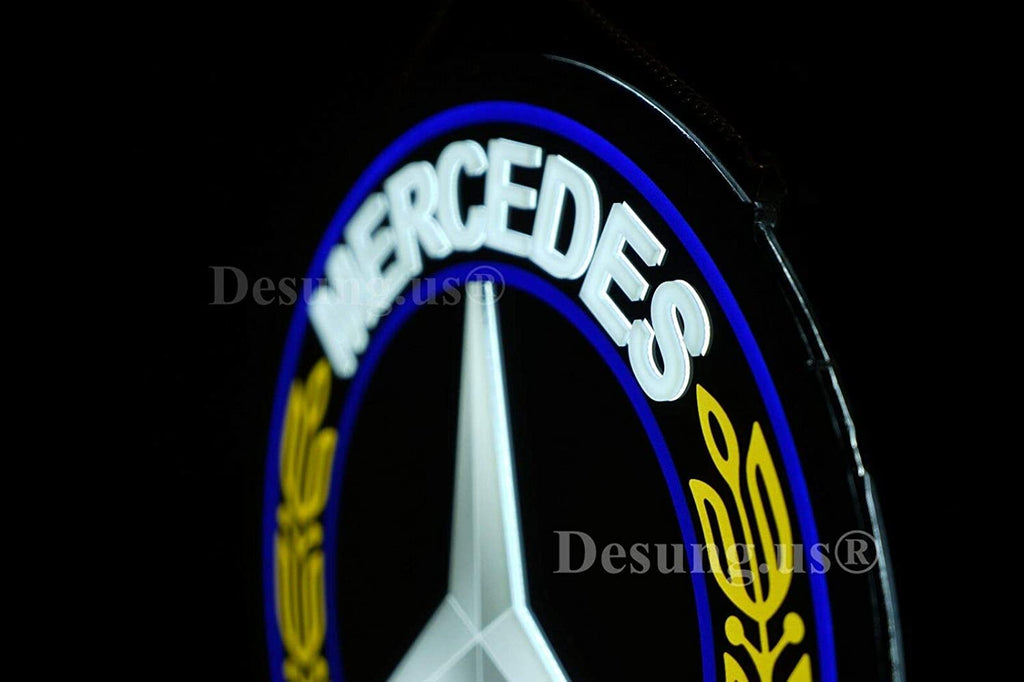 Mercedes Benz Auto 3D LED Neon Sign Light Lamp – neonsign.us