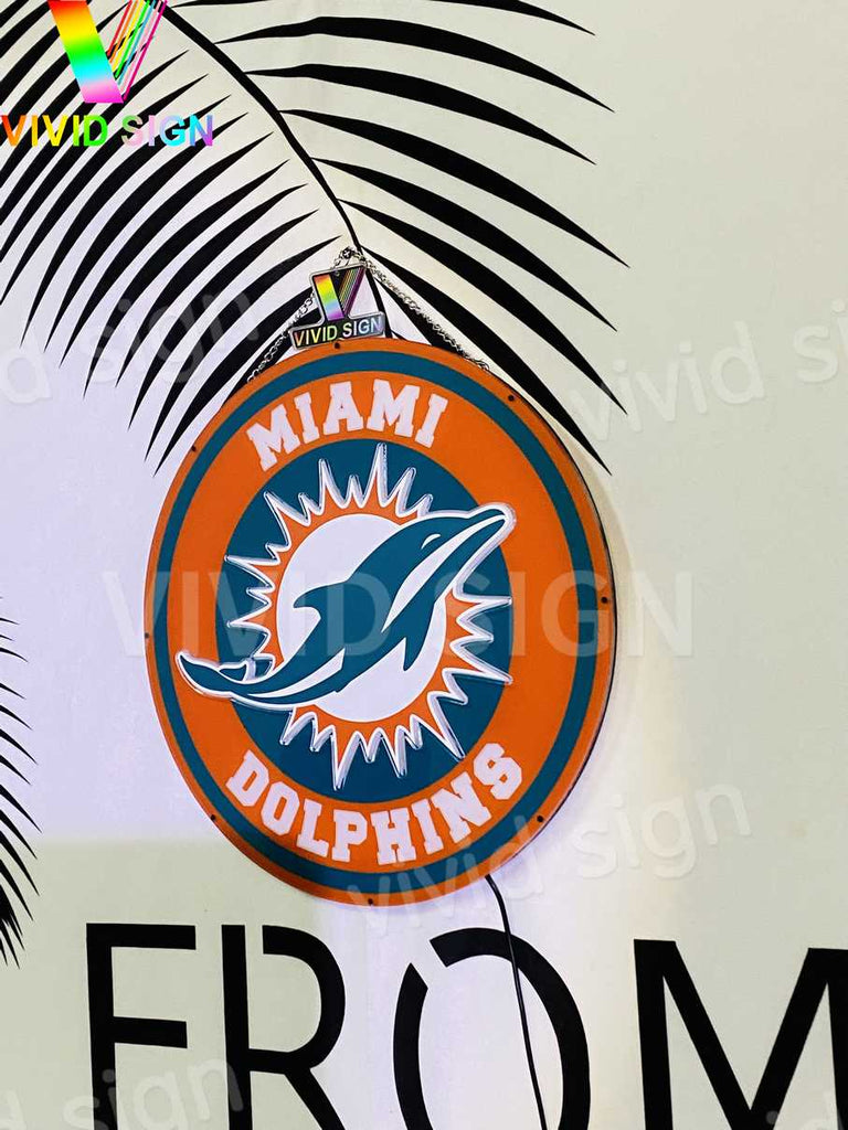 Miami Dolphins 3D LED Neon Sign Light Lamp – neonsign.us
