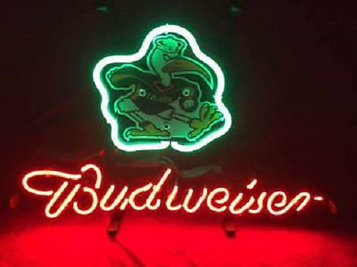 Miami Hurricanes Budweiser Beer Neon Sign Light Lamp – neonsign.us