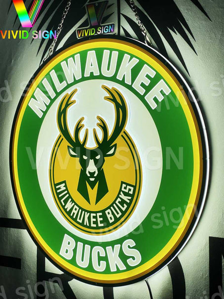 Milwaukee Bucks 3D LED Neon Sign Light Lamp – neonsign.us