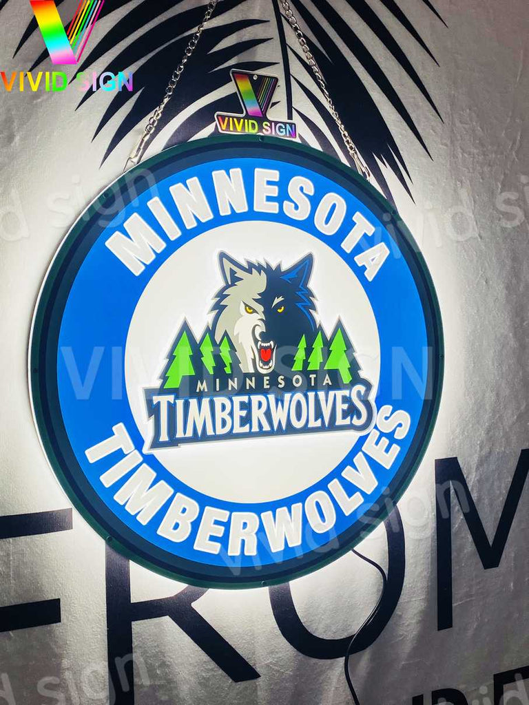 Minnesota Timberwolves 3D LED Neon Sign Light Lamp – neonsign.us