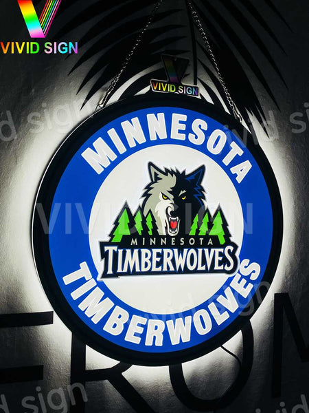 Minnesota Timberwolves 3D LED Neon Sign Light Lamp – neonsign.us