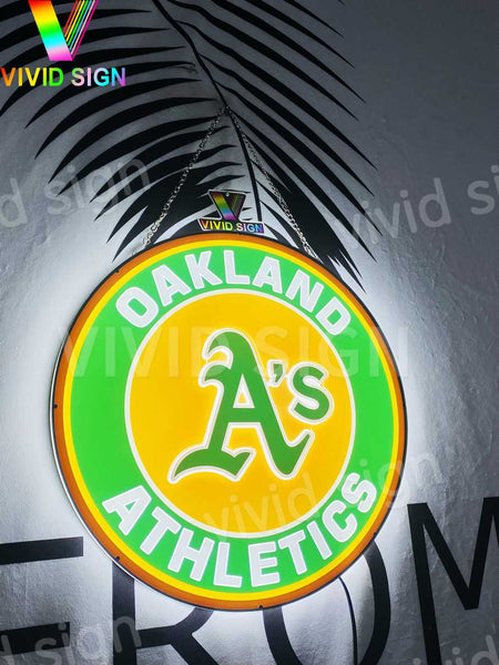 Oakland Athletics 3D LED Neon Sign Light Lamp – neonsign.us